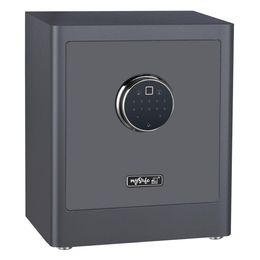 BASI - Elektronik-Möbel-Tresor - mySafe Premium 350 - Code/Fingerprint - Grau