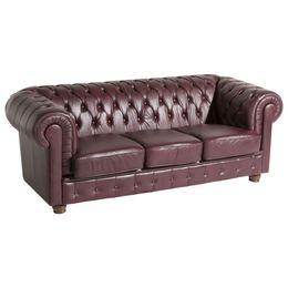 Max Winzer Bridgeport Sofa 3-Sitzer rot