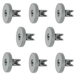 TRADESHOP Trade-shop - 8x Korbrolle 40mmØ für aeg F85095VIL F85460VI F85480VI F86010VI F86011VI F86019IM F86070IM F86070VI F86080FUM F86080IA F86080IL-M