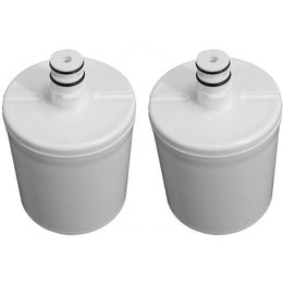 TRADESHOP 2x Wasserfilter für lg ADQ72910901, GEN11042F-08, 5231JA2002A, LT500P Premium Filter - Interner Kühlschrankfilter für Side-by-Side Kühlschrank