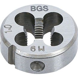 BGS-technic Gewindeschneideisen M9 x 1,0 x 25 mm