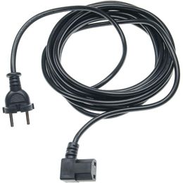 vhbw - Stromkabel kompatibel mit Cleanfix S10 Plus Staubsauger - 5 m Kabel, Anschlusskabel