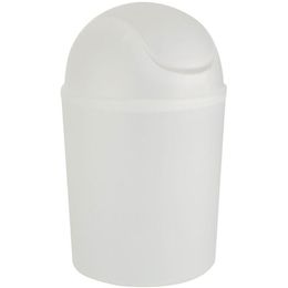 Wenko - Schwingdeckeleimer Arktis Weiß 4,5 l, 4,5 Liter, Weiß, Polypropylen weiß - weiß