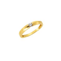 Celesta Fingerring 375 Gold Zirkonia weiß, gelb