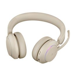 Jabra Evolve2 65 MS Stereo Headset On-Ear beige