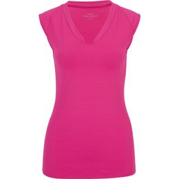 Venice Beach T-Shirt "Eleam", feuchtigkeitstregulierend, V-Ausschnitt, für Damen, pink, XXL