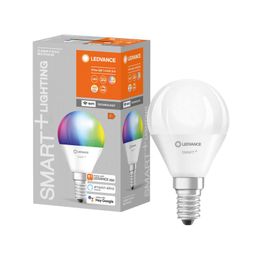 LEDVANCE LED-Lampe SMART+ WiFi Mini bulb, P46, E14, EEK: F, 4,9 W, 470 lm, 2700...6500 K, RGBW, Smart