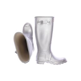 Hunter Damen Stiefel, silber