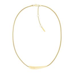 Calvin Klein Kette ohne Anhänger Schmuck Edelstahl Halsschmuck Halskette Schlangenkette DROPS, gelb|goldfarben