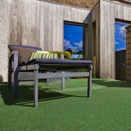 ANDIAMO Kunstrasen "Field" Teppiche Rasenteppich aus Nadelfilz, mit Noppen, für Balkon & Terrasse Gr. B/L: 200 cm x 400 cm, 4 mm, 8 m², 1 St., grün Kunstrasen