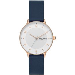 Quarzuhr Skagen "RIIS, SKW3090" Armbanduhren blau Damen Quarzuhren