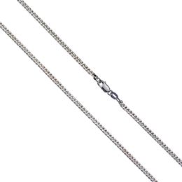 Collierkettchen Vivance "925 Silber Panzerkette diamantiert" Halsketten Gr. 55cm, Silber 925 (Sterlingsilber), Länge: 55 cm, weiß Damen Colliers