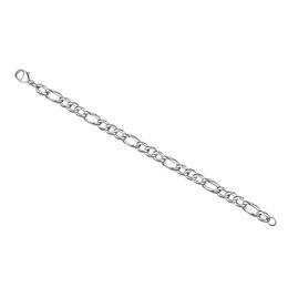 Armband Vivance "925/- Sterling Silber weiß Figarokette 23 cm" Armbänder Gr. 23cm, Silber 925 (Sterlingsilber), weiß Damen Armbänder Silber
