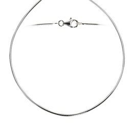 Collierkettchen Vivance Halsketten Gr. 38cm, Silber 925 (Sterlingsilber), Länge: 38 cm Breite: 1.4 mm, weiß Damen Colliers