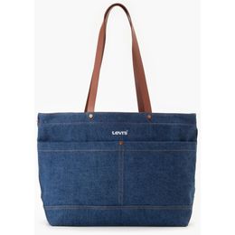 Levi's Shopper LEVI'S "WOMEN'S HERITAGE TOTE-ALL" Gr. B/H/T: 38 cm x 33 cm x 16 cm, blau (light blue) Damen Taschen Strandtaschen