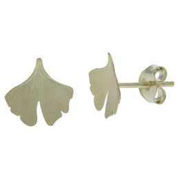 Paar Ohrstecker Vivance "333/- Gelbgold Ginkgo 9,5x9,5mm" Ohrringe Gr. ONE-SIZE, Gold, gelb Damen Ohrstecker