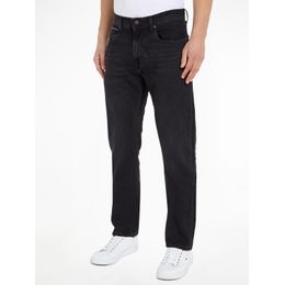 5-Pocket-Jeans Tommy Hilfiger "REGULAR MERCER STR" Gr. 33, Länge 34, schwarz (nick black) Herren Jeans 5-Pocket-Jeans