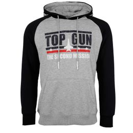Kapuzenpullover Top Gun "TG20212022" Gr. 4XL, grau (grey mélange) Herren Pullover Hoodie Sweatshirt Sweatshirts