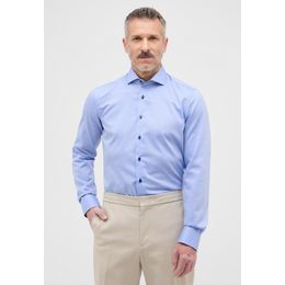 Langarmhemd Eterna "SLIM FIT" Gr. 38, Normalgrößen, blau Herren Hemden Langarm
