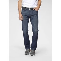 Levi's 5-Pocket-Jeans LEVI'S "513 SLIM STRAIGHT" Gr. 38, Länge 32, blau (tree topper adv) Herren Jeans 5-Pocket-Jeans