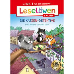 Loewe Verlag Leselöwen 1. Klasse - Die Katzen-Detektive (Großbuchstabenausgabe) - Katja Richert, Gebunden