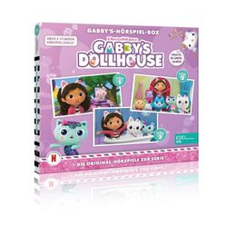 Edel:Kids Gabby's Dollhouse - Hörspiel-Box mit Blumentütchen.Folge.1-3,3 Audio-CD - Gabby'S Dollhouse (Hörbuch)