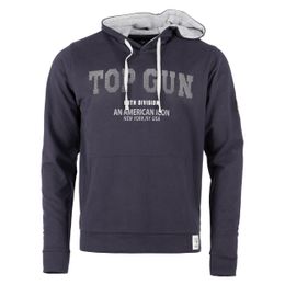 Kapuzenpullover Top Gun "TG20213008" Gr. 56 (XXL), blau (navy) Herren Pullover Hoodie Sweatshirt Sweatshirts