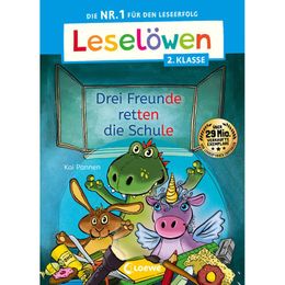 Loewe Verlag Leselöwen 2. Klasse - Drei Freunde retten die Schule - Kai Pannen, Gebunden