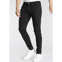 Skinny-fit-Jeans Pepe Jeans "Finsbury" Gr. 30, Länge 34, schwarz (black) Herren Jeans Skinny-Jeans