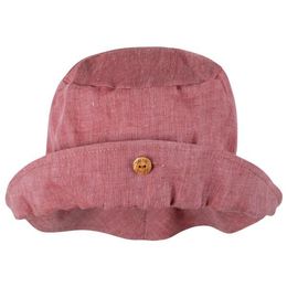 Pure Pure - Kid's Schlapphut Leinen mit Knopf - Hut Gr 47-49 cm rosa