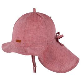 Pure Pure - Kid's Nackenschutz Leinen - Cap Gr 45 cm rosa