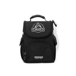 Gulliver Cityrucksack, mit großer Tasche auf der Front, schwarz