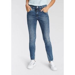 Herrlicher Slim-fit-Jeans PEPPY SLIM POWERSTRETCH Normal Waist, blau