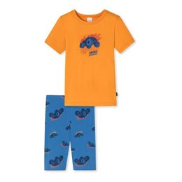 Schiesser Schlafanzug Jungen Gr&ouml;&szlig;e 98 blau / orange