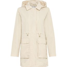 Manguun Parka, Kapuze, Blusenkragen, für Damen, beige, 34