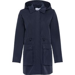 Manguun Parka, Kapuze, Blusenkragen, für Damen, blau, 34