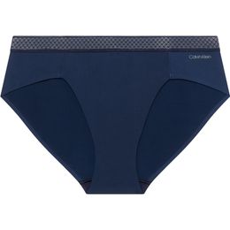 Calvin Klein Seductive Comfort Slip, Spitzenborte, für Damen, blau, L