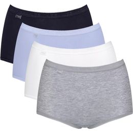 Sloggi Basic+ Slips, 4er-Pack, uni, für Damen, mehrfarbig, 50