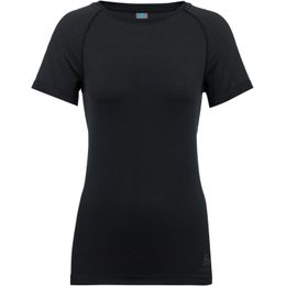 Odlo Unterhemd, geruchshemmend, Minimal-Print, für Damen, schwarz, L