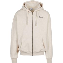 Karl Kani Sweatjacke 'Diner' Herren Gr&ouml;&szlig;e XL hellbeige / hellblau / schwarz
