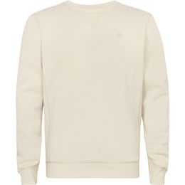 G-Star Raw Sweatshirt, Rippbündchen, Logo-Stickerei, für Herren, beige, XL