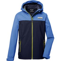 Killtec® Softshelljacke, Kapuze, Kinnschutz, für Kinder, blau, 140