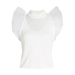 K by KARL LAGERFELD Karl Lagerfeld Bluse Damen Gr&ouml;&szlig;e L wei&szlig;