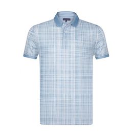 Felix Hardy Poloshirt Herren Größe L hellblau / weiß
