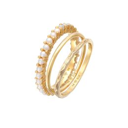 Elli Ring Damen Gr&ouml;&szlig;e 54 gold / perlwei&szlig;