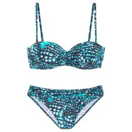 Bruno Banani Bikiniset Damen Gr&ouml;&szlig;e L blau / wei&szlig;