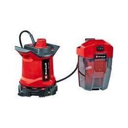 Einhell Akku-Schmutzwasserpumpe GE-DP 18/25 LL Li-Solo, 18Volt, Tauch- / Druckpumpe rot/schwarz, ohne Akku und Ladegerät Fördermenge: 7.000 l/h Höhe: Förderhöhe 5 Meter Betriebsart: Akku Eintauchtiefe max.: 4 m