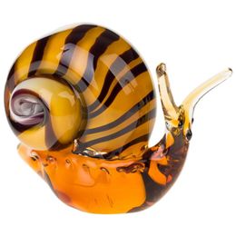 aubaho Dekofigur Glasfigur Schnecke Glas im Murano Antik Stil