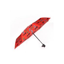 BIGGDESIGN Langregenschirm Biggdesign Cats Mini roter Regenschirm