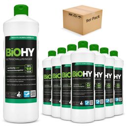BiOHY Ultraschallreiniger Ultraschallreiniger 9er Pack (9 x 1 Liter Flasche)